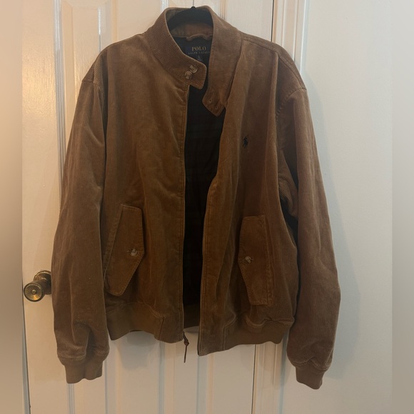 Polo Ralph Lauren | Jackets & Coats | Polo Ralph Lauren Barracuda Corduroy Brown Bomber Jacket ...